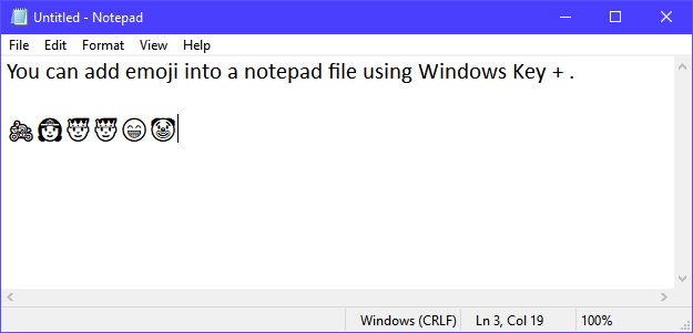 Emoji Everywhere In Windows 10